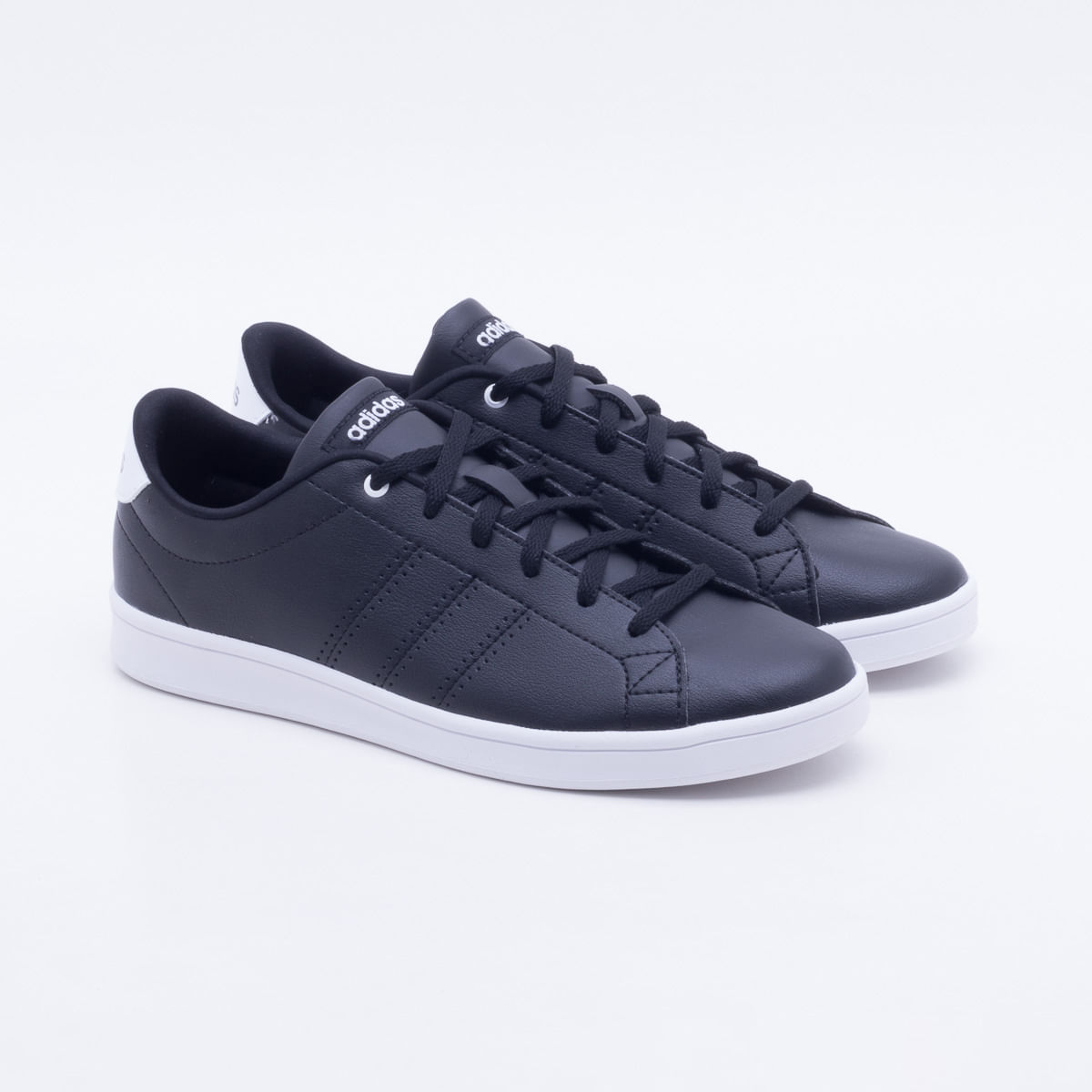 Tênis Adidas Advantage Clean QT Preto Feminino Preto - Gaston | Gaston