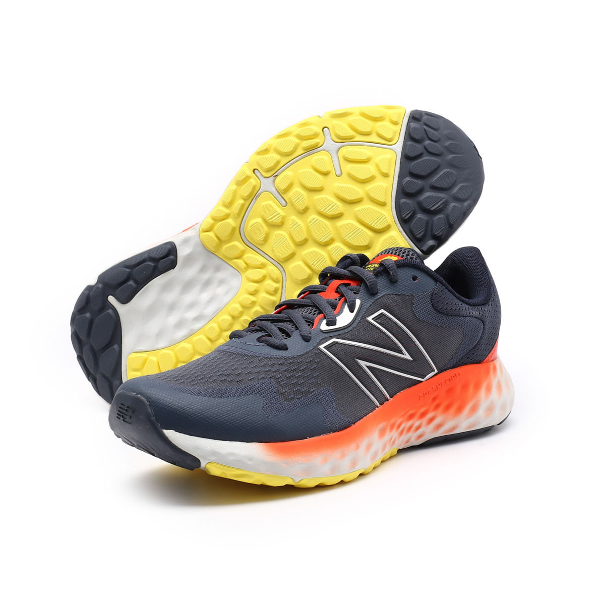 Tênis Cinza e Laranja New Balance Masculino Cinza e Laranja - Gaston ...